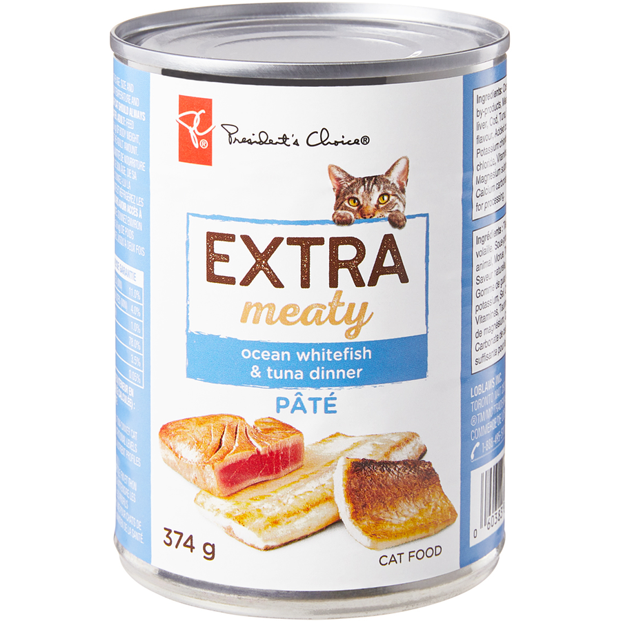 President's Choice Extra Meaty Cat Food (Ocean Whitefish & Tuna ...