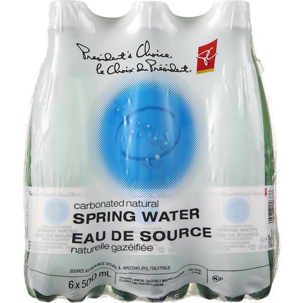 Presidents Choice Carbonated Natural Spring Water – Coastal Connection
